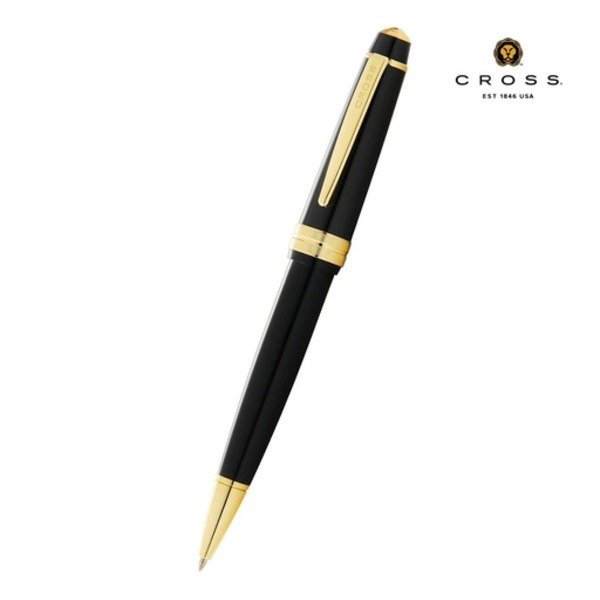 Cross Bailey Light™ Polished Black Resin and Gold Tone Ballpoint Pen ...